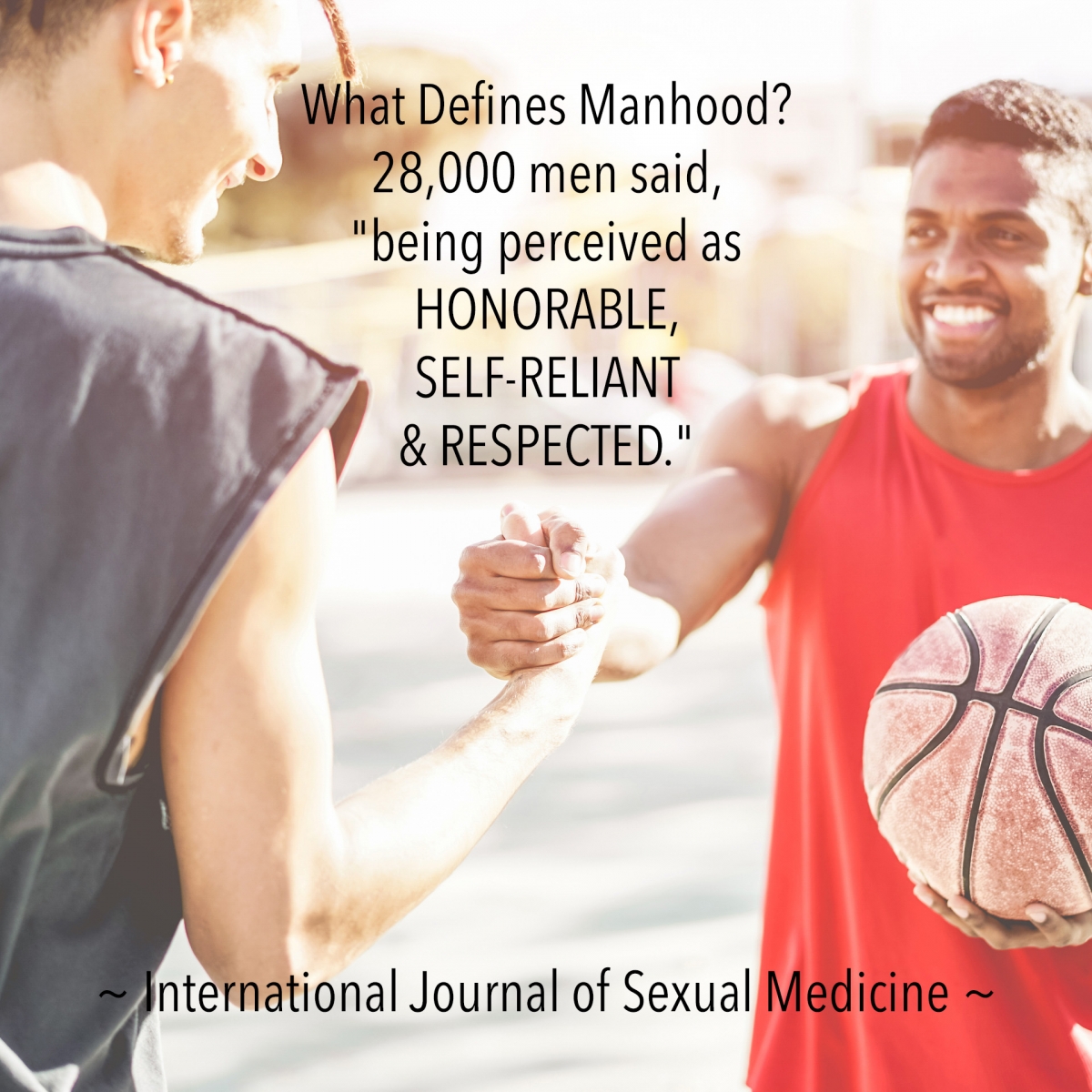 What Defines Manhood? 28,000 men said, "being perceived as HONORABLE ...